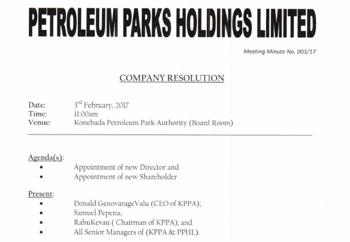 Konebada Petroleum Park controversies pile up | PNGi Central