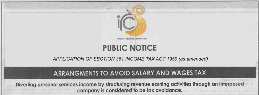 IRC to clampdown on Mano-style tax evasion | PNGi Central