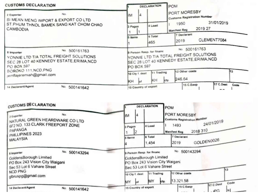 False Customs Declarations Underpin Illegal Cigarette Trade | PNGi Central
